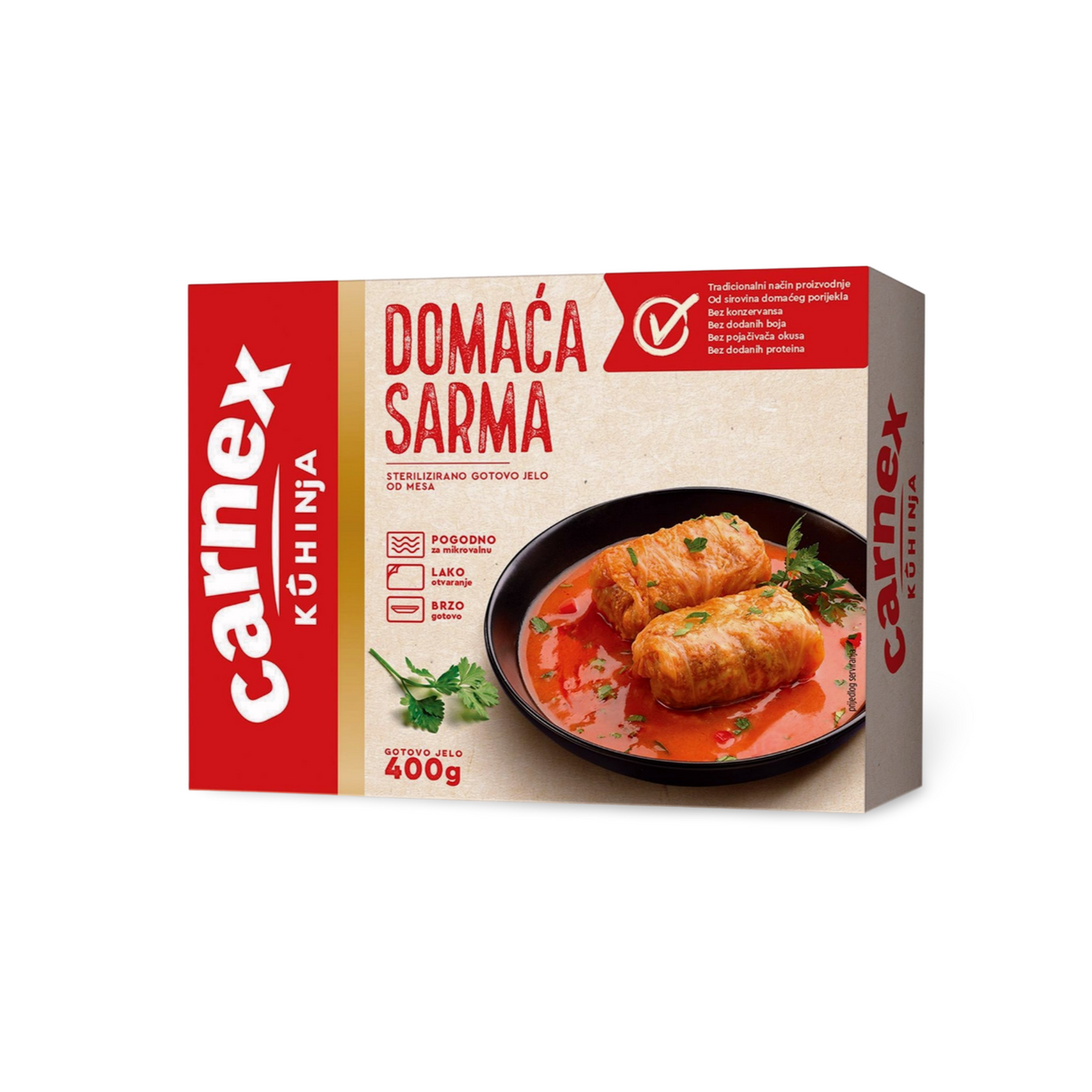 Sarma Carnex Domacha – Ready Meal 400 g – Doma Online